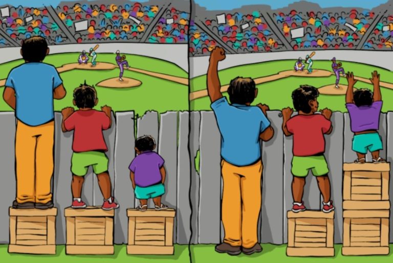 Teach your child about equality vs equity with one picture ...